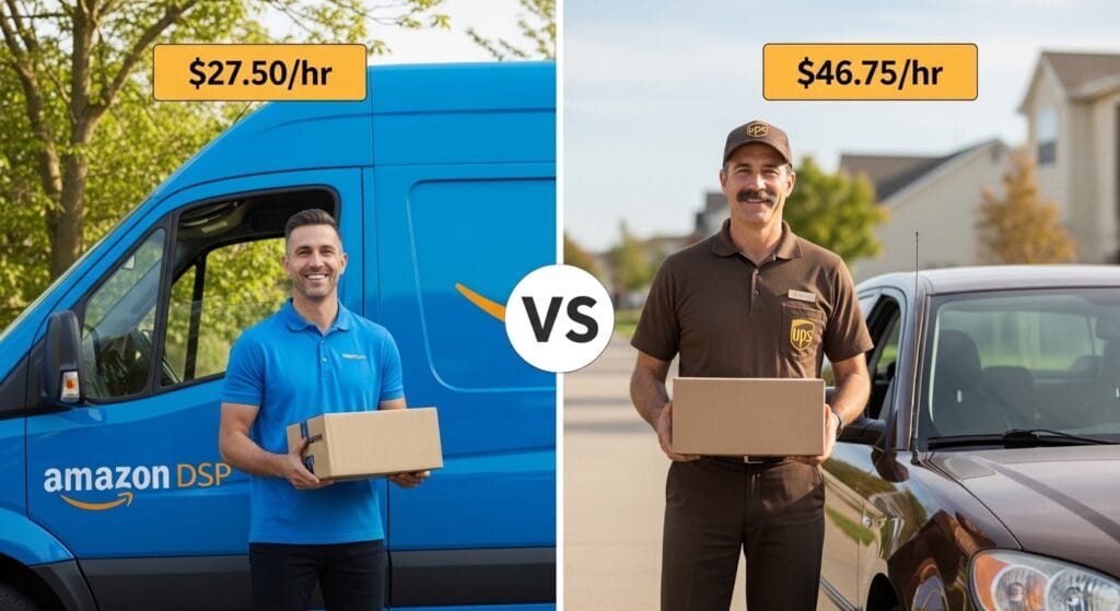 Amazon DSP vs UPS Driver Pay: $27K Gap in 2026