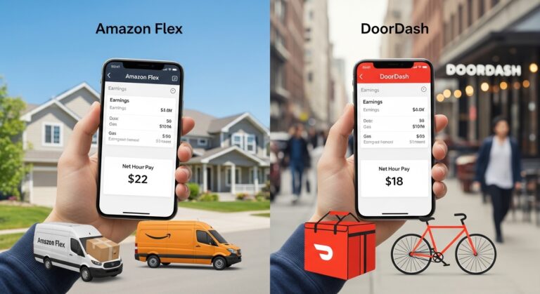 Amazon Flex vs DoorDash: $5.67–$20/hr Net Pay 2026