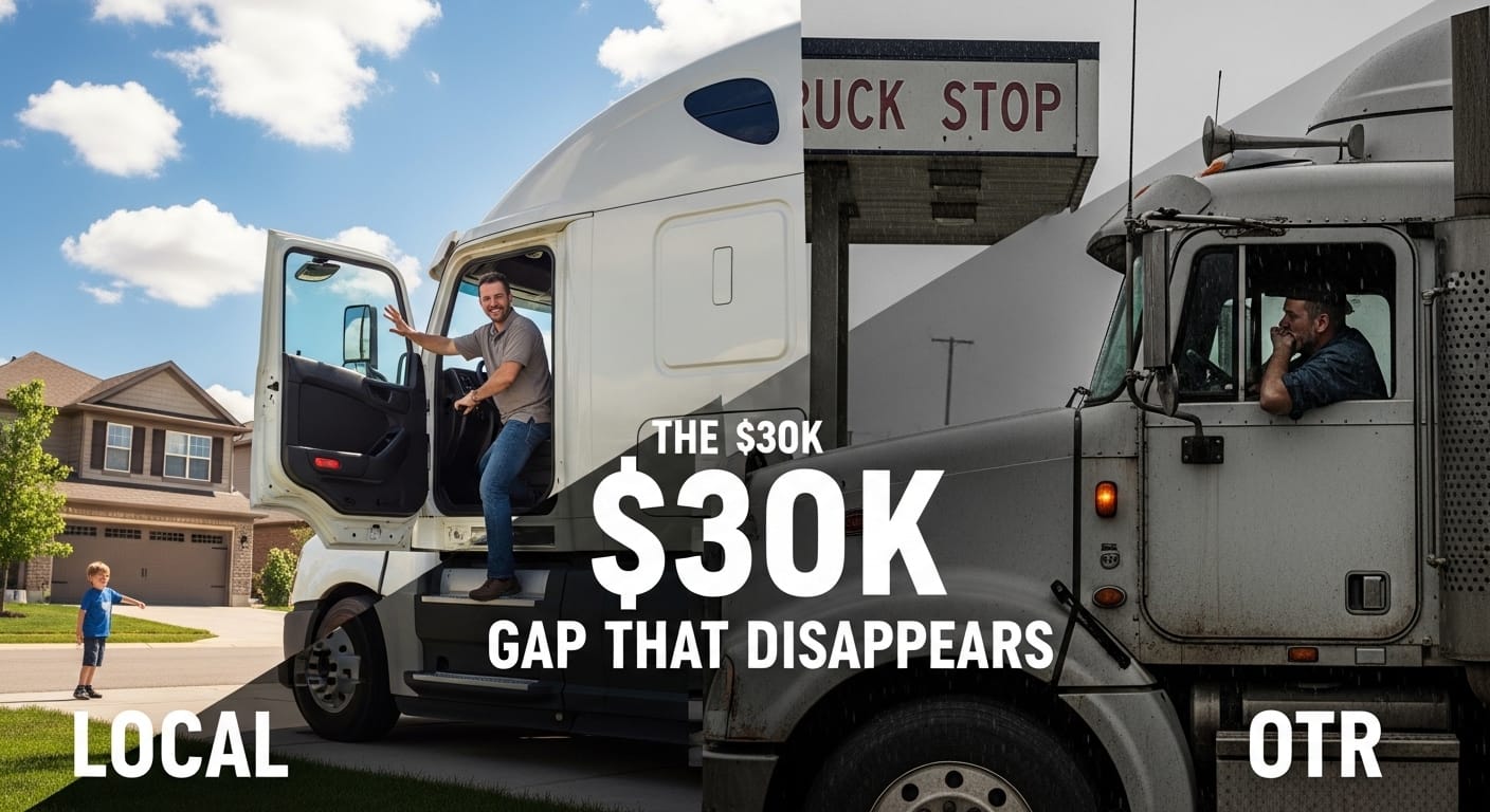 Local vs OTR Pay 2026: The $30K Gap That Disappears