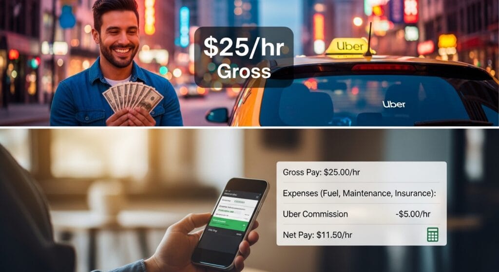 Uber Driver Pay 2026: $25/hr Gross — But What's Net?